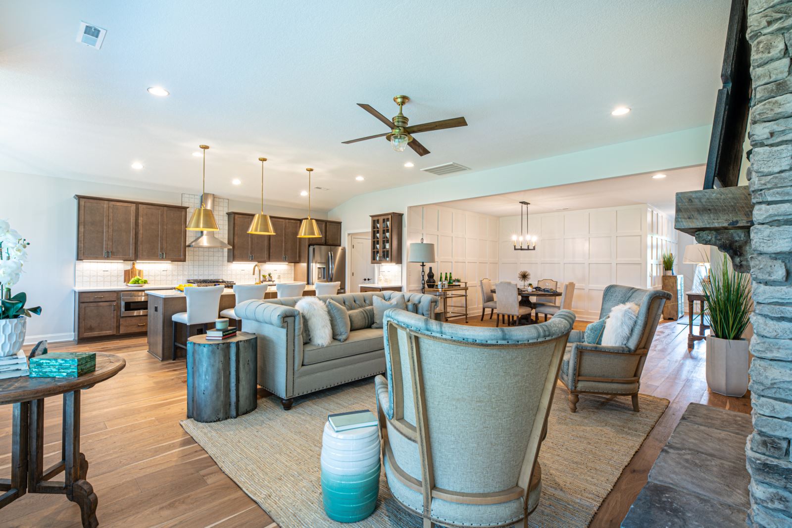 The Tristan is also featured as a model home and offered in The Reserve at Hickory Creek.